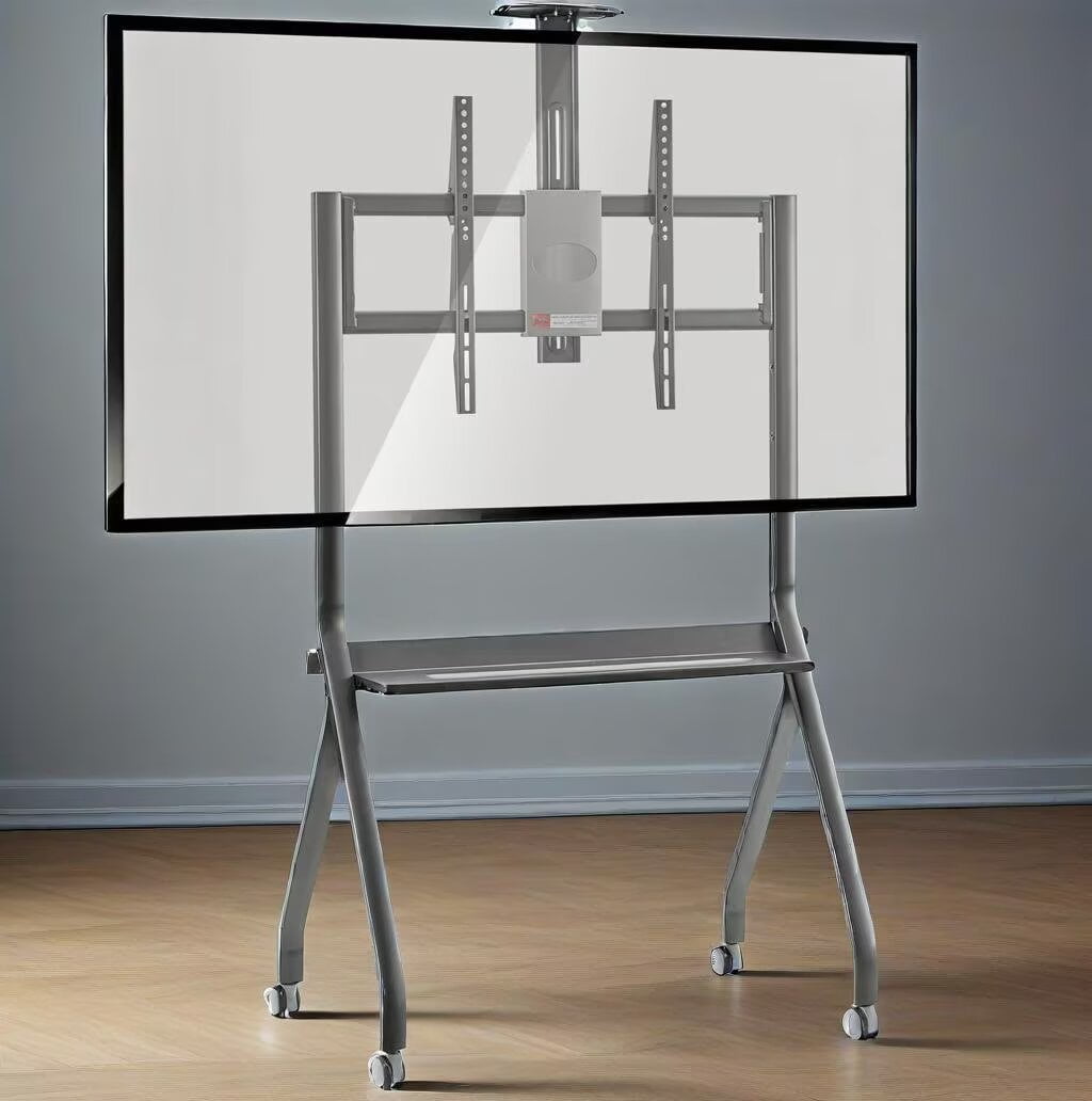 BELNET Adjustable TV Cart Shelf Design 42-75 inch Curved Screens ...