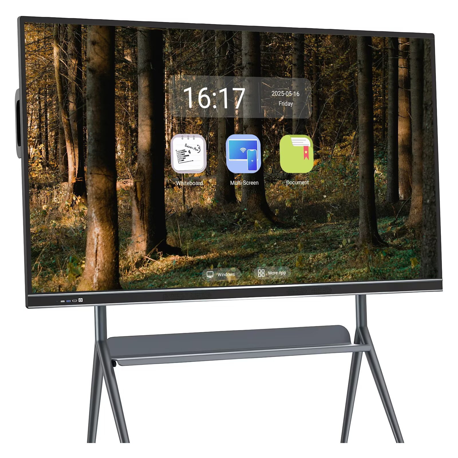 BELNET Smart Board 86" Interactive Whiteboard 4K Wireless Touch Windows & Android Smart TVs for ...