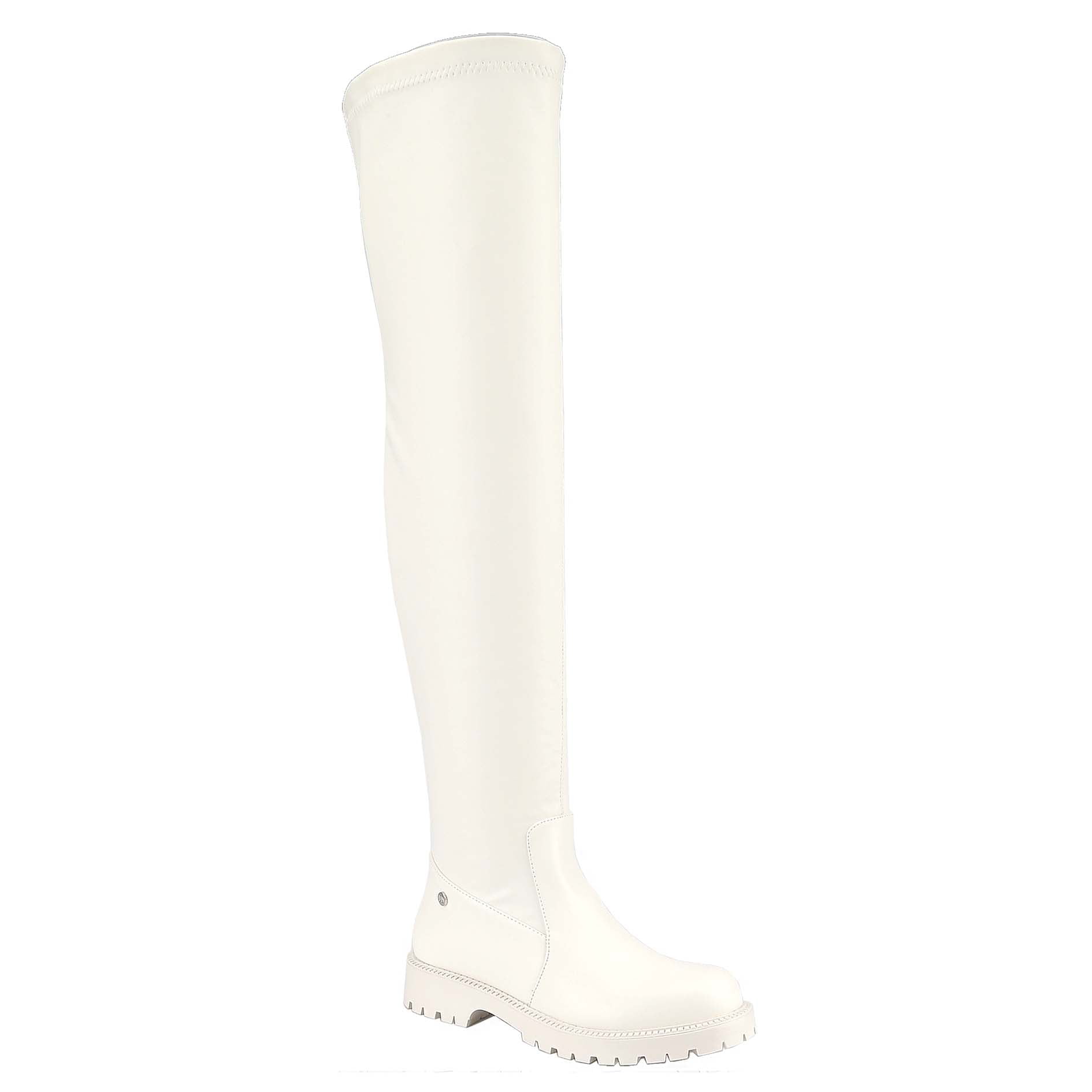 BELOVELY【SWIM-3】 Women's Over The Knee Boots Round Toe Suede Side ...