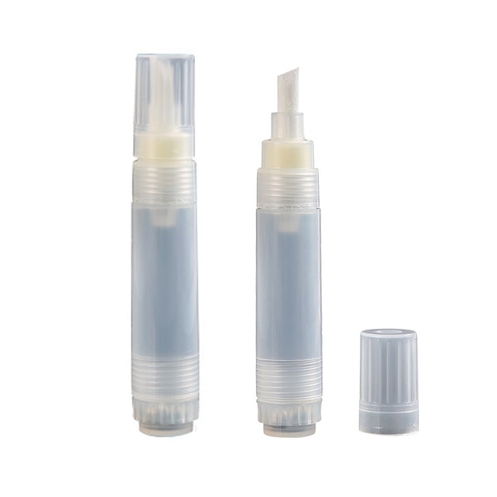 BELOWSYALER 2x 8mm Tilted Head Empty Fillable Blanks Paint Pen Fillable ...