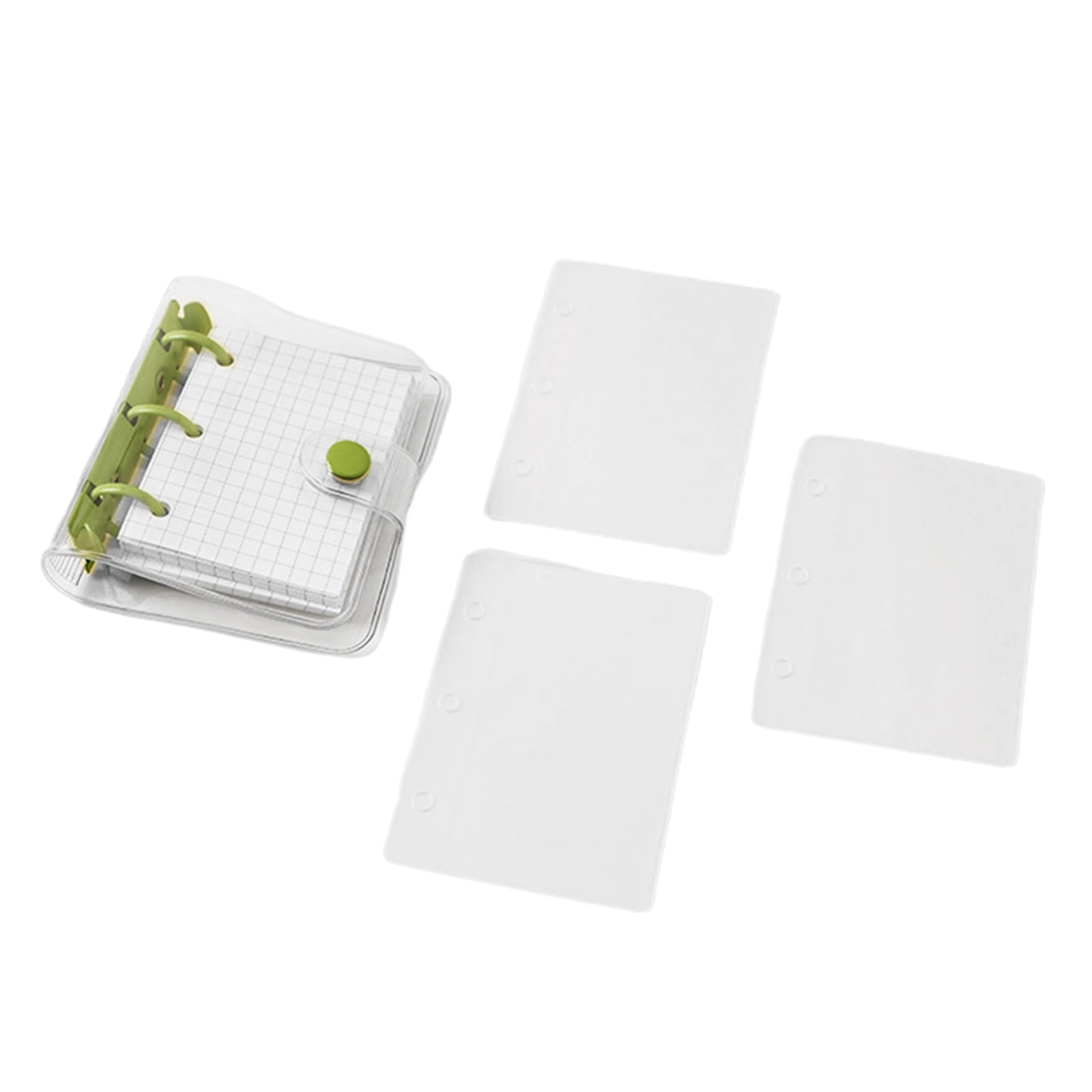 BELOWSYALER 3 Rings Binder Notebook with 3 Binder Pocket 80 Sheet ...