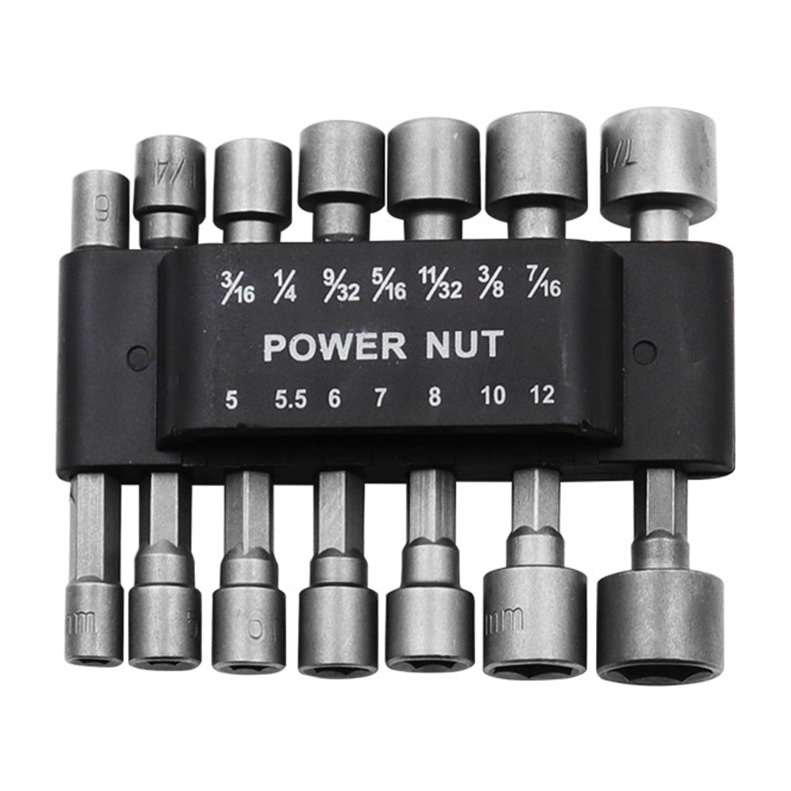 BELOWSYALER 9/14Pcs Socket Nut Driver Set Hexagonal Drill Bit Set ...