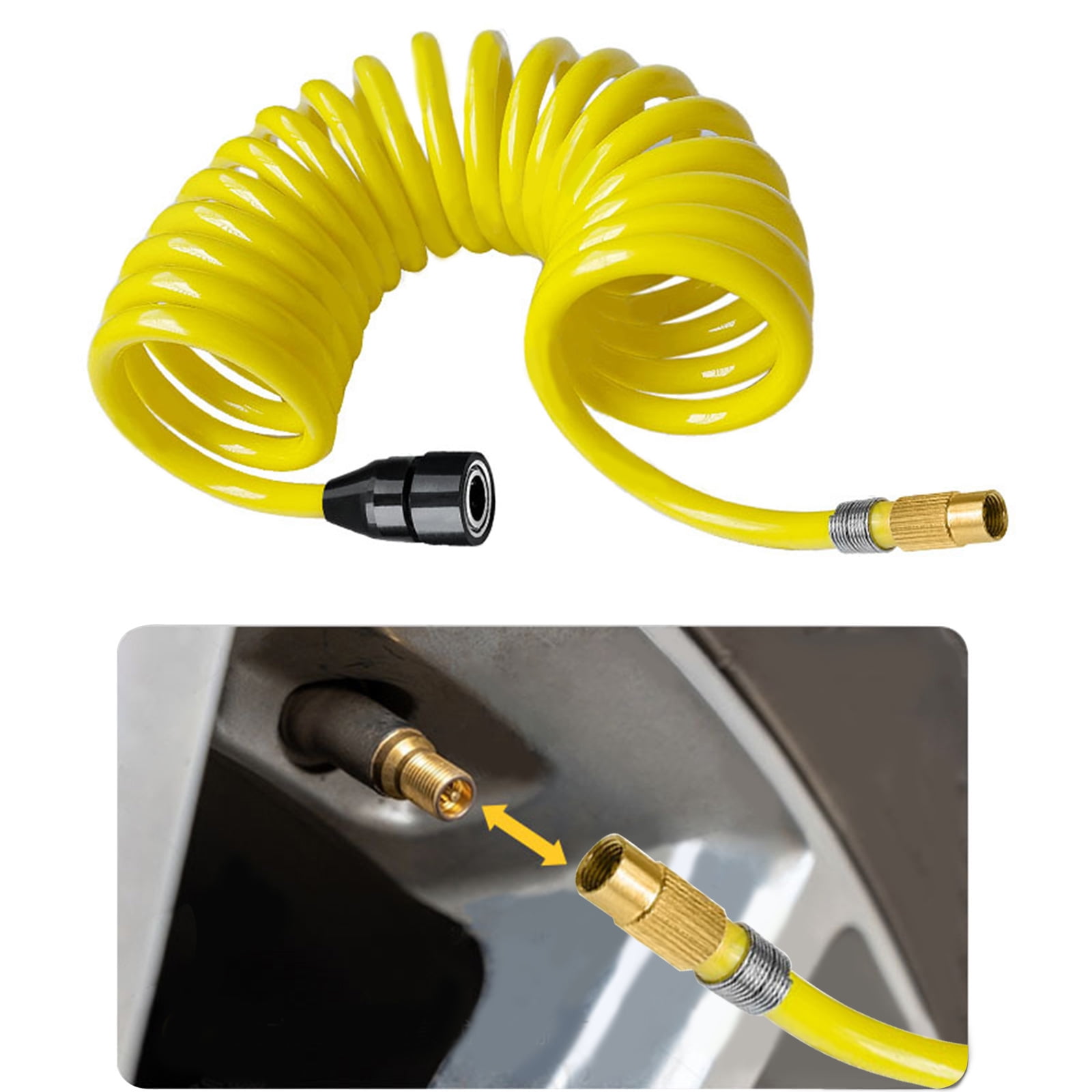 BELOWSYALER 9.8ft/16ft Tire Inflation Hose Heavy Duty Air Compressor ...