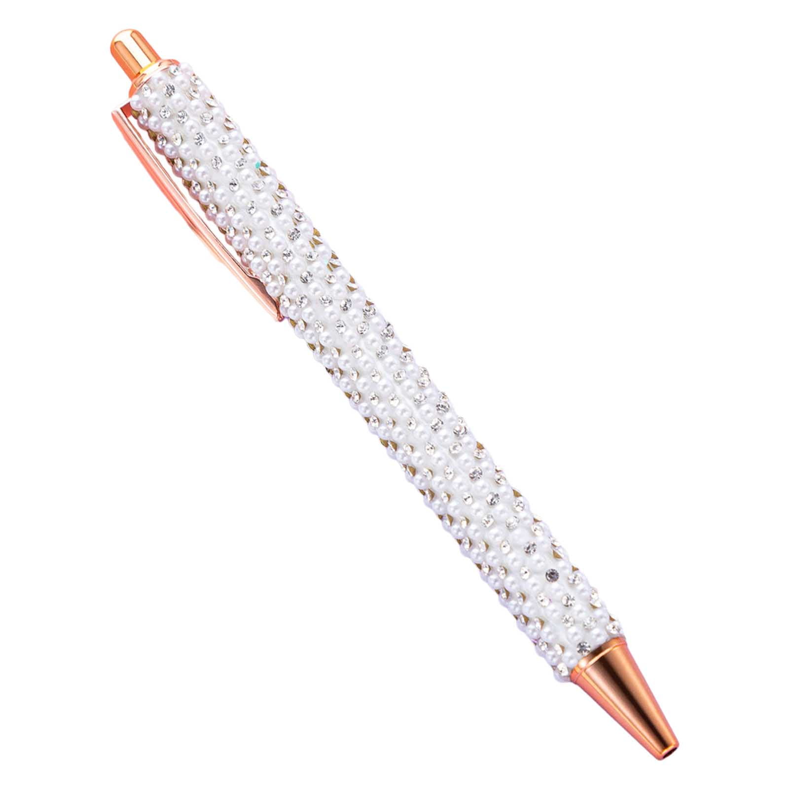BELOWSYALER Beads Ballpoint Pen Retractable Ballpoint Pen Office Pen ...