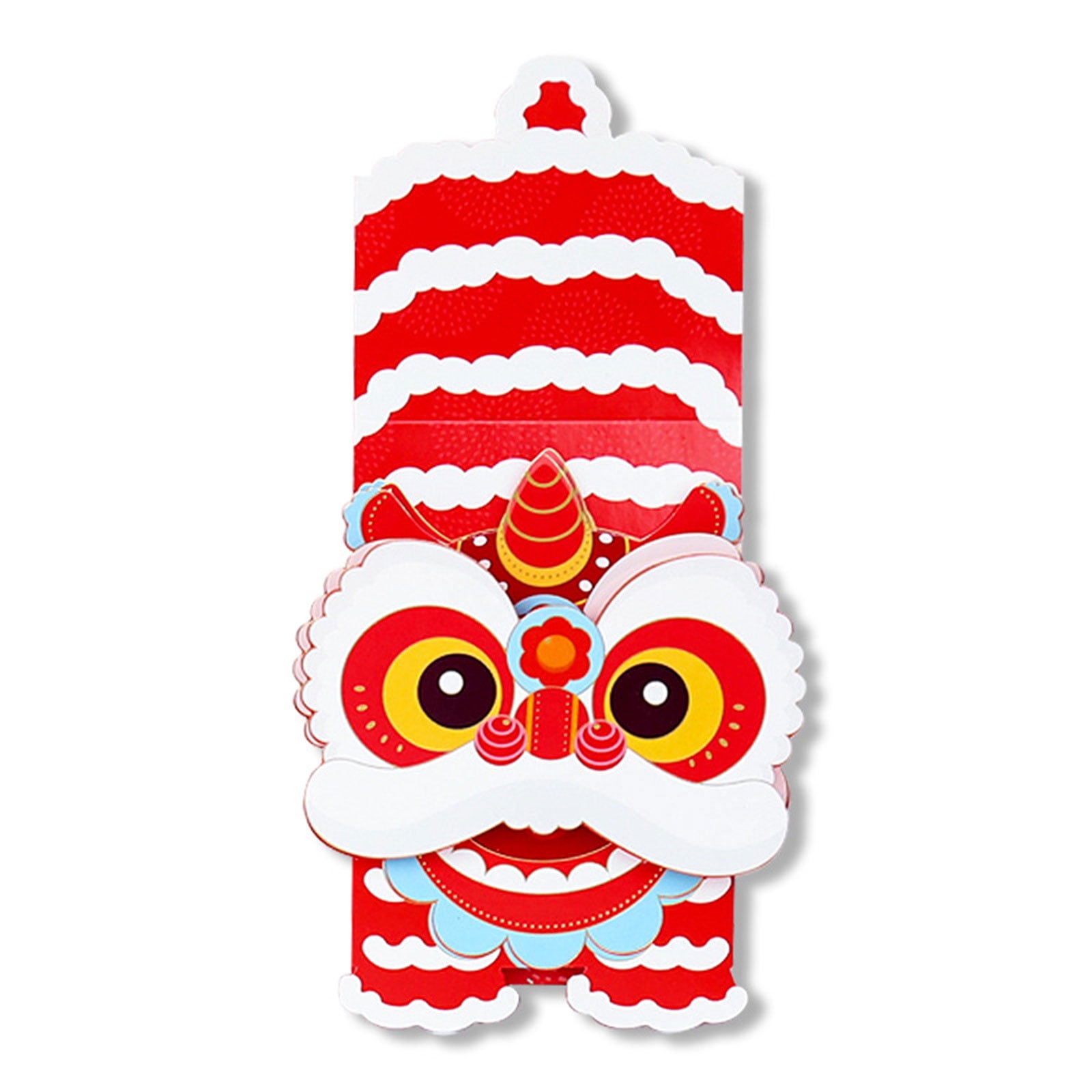 BELOWSYALER Elegant Chinese Lions Head Pullable Chinese Styles Money ...