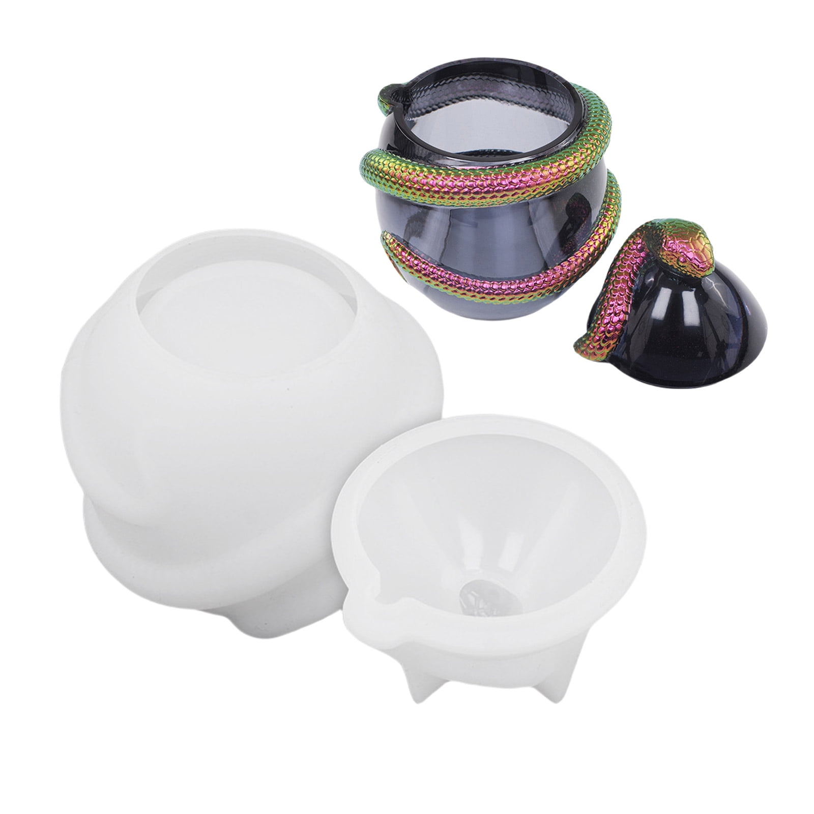 BELOWSYALER Large Resin Jar Mould with Lid Portable Accessory for ...