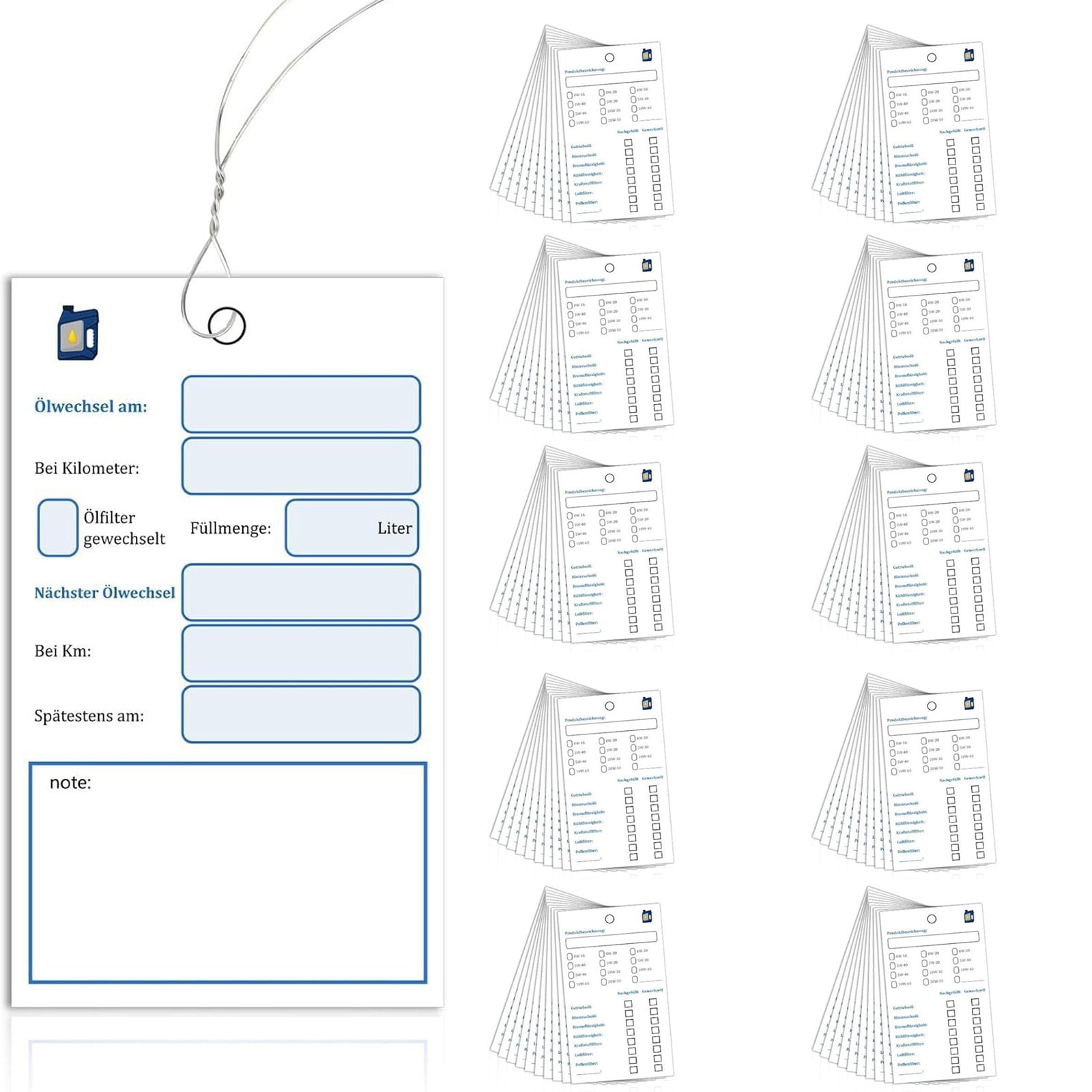 BELOWSYALER Oil Service Labels Oil Change Reminder Labels Oil Change ...