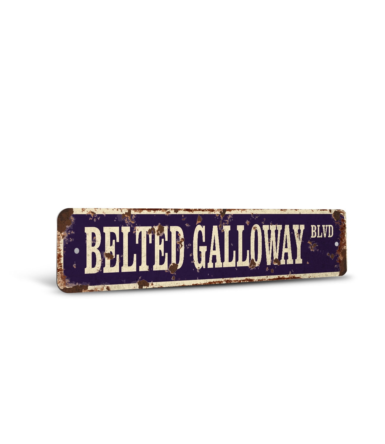 BELTED GALLOWAY Vintage Style Rustic Street Sign – Belties Beef Cattle ...