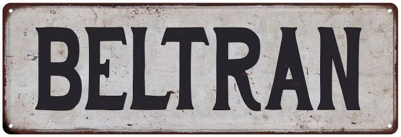 BELTRAN Vintage Look Gift Rustic Chic Metal Sign 6x18 206180036814 ...