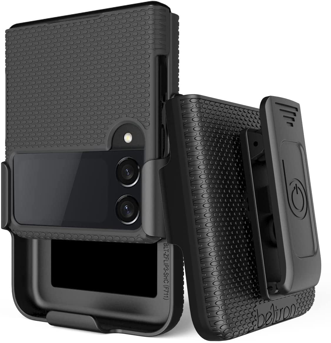 BELTRON Case with Clip for Galaxy Z Flip 3 5G, Thin Fit Tough ...