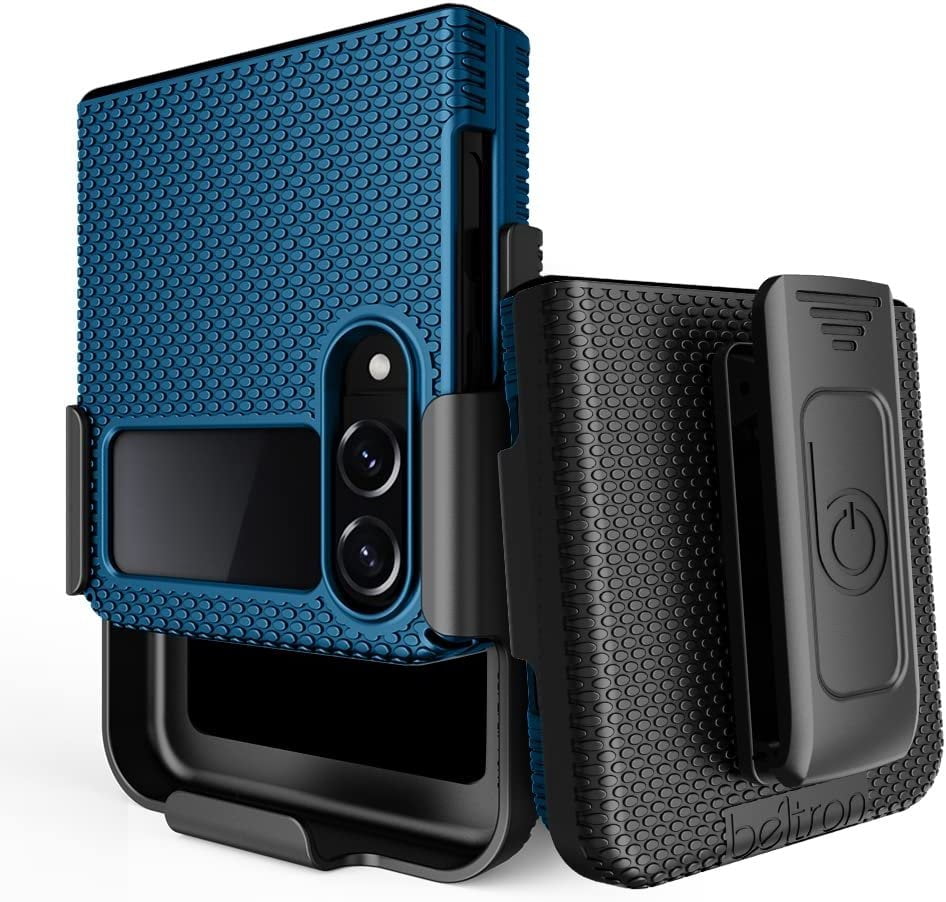 BELTRON Case with Clip for Galaxy Z Flip 4 5G, Thin Fit Tough ...