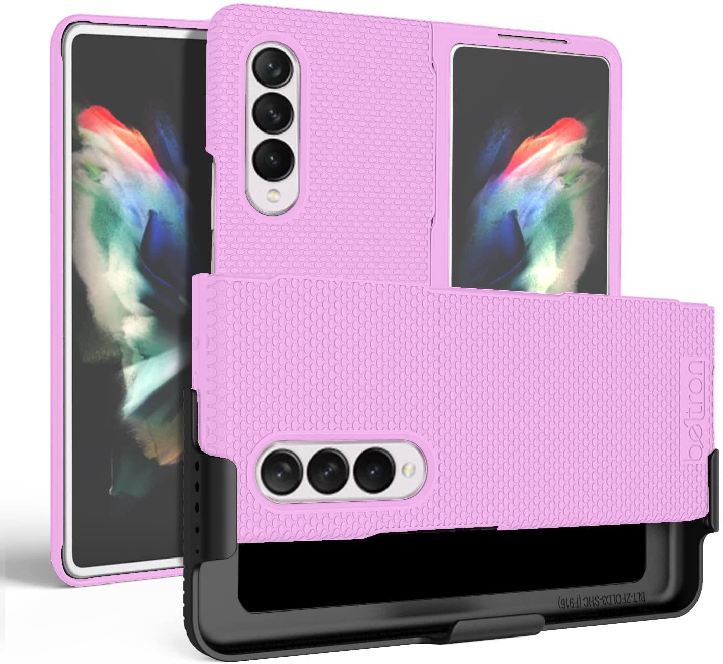 BELTRON Case with Clip for Galaxy Z Fold 3 5G, Thin Fit Tough ...