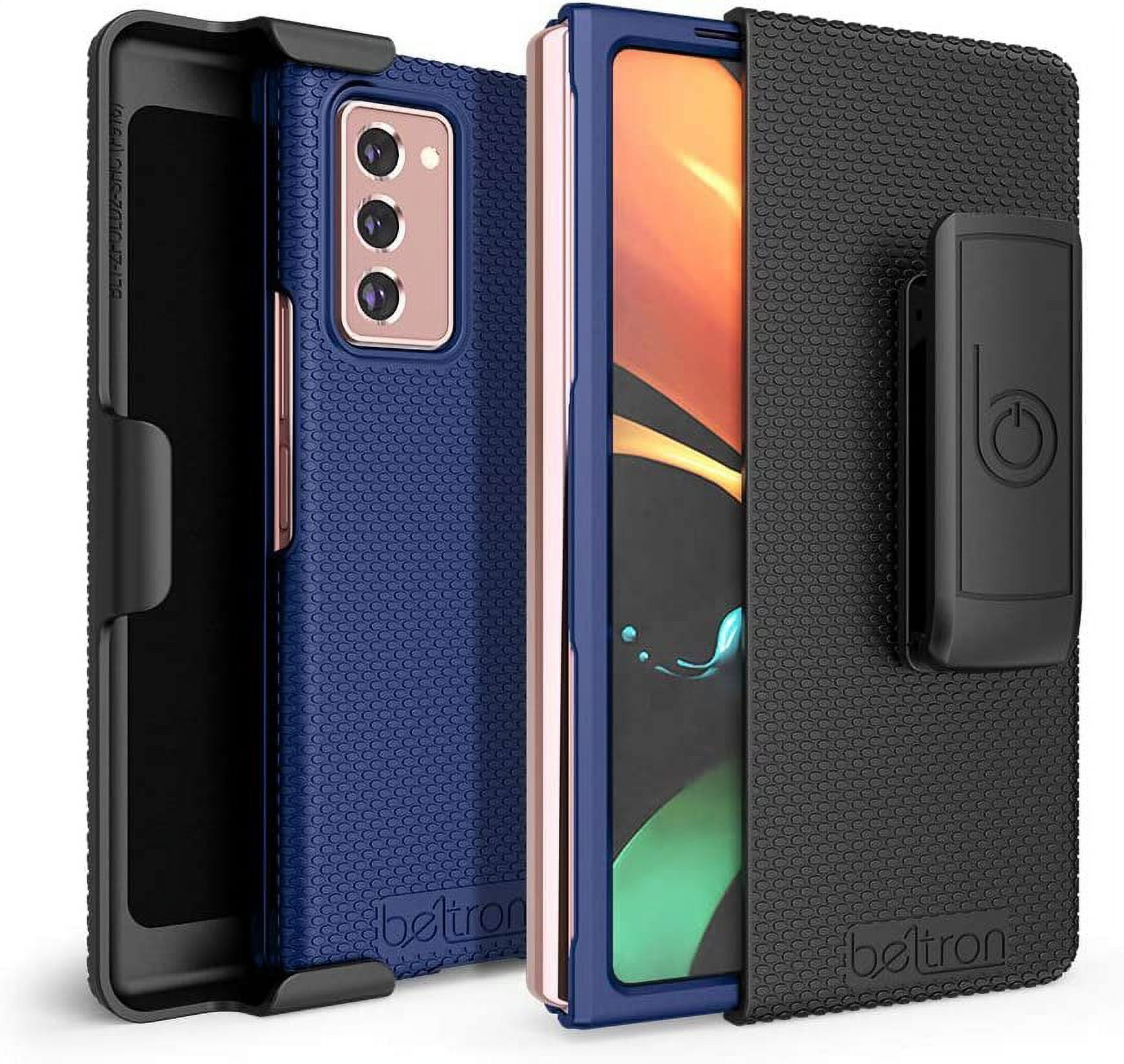 BELTRON Case with Clip for Galaxy Z Fold2 5G, Snap-On Protective Cover ...