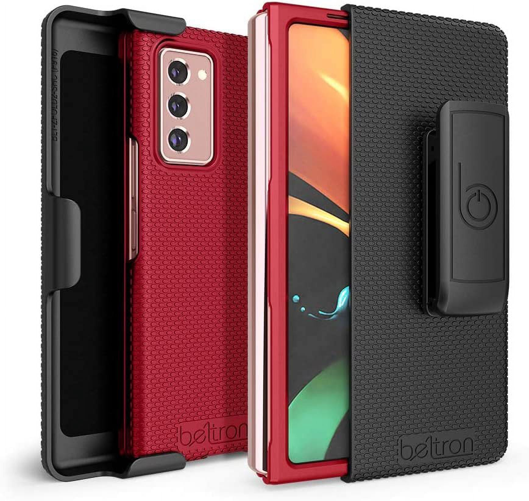 BELTRON Case with Clip for Galaxy Z Fold2 5G, Snap-On Protective Cover ...