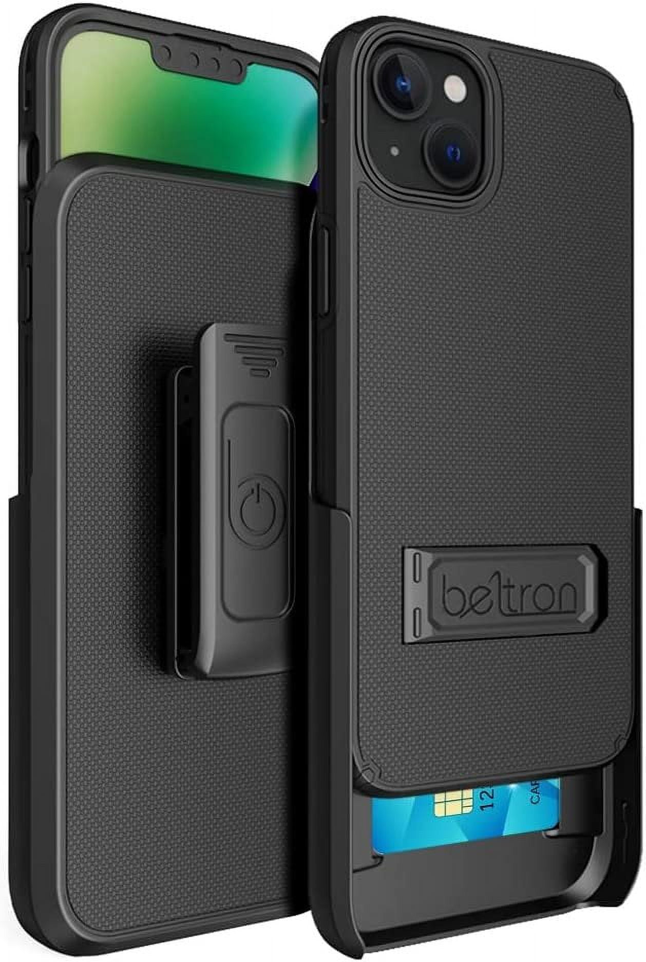 BELTRON Case Holster Combo for iPhone 14 Plus, Slim Protective Full ...