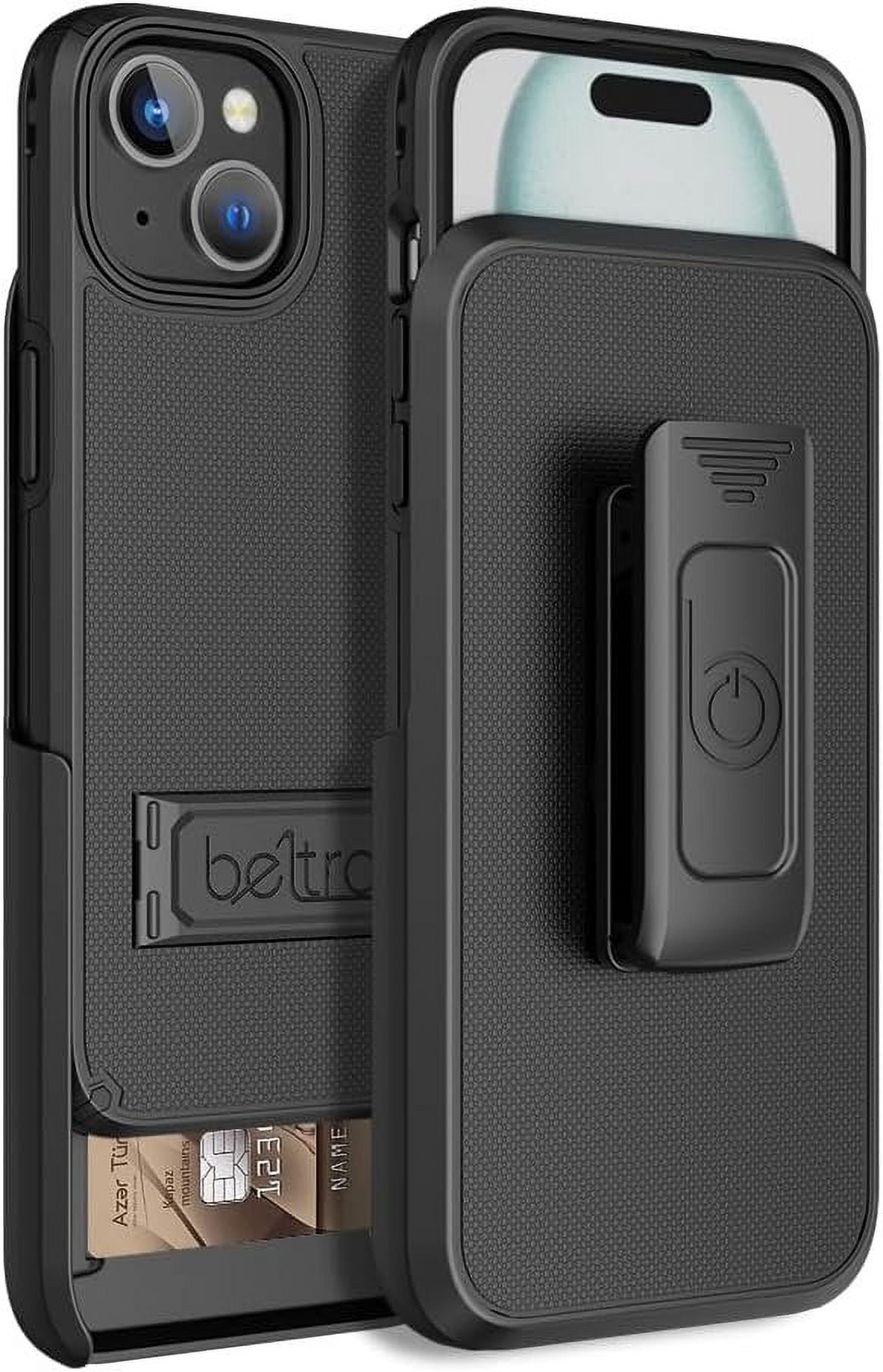 BELTRON Case Holster Combo for iPhone 15 Plus, Slim Protective Full ...