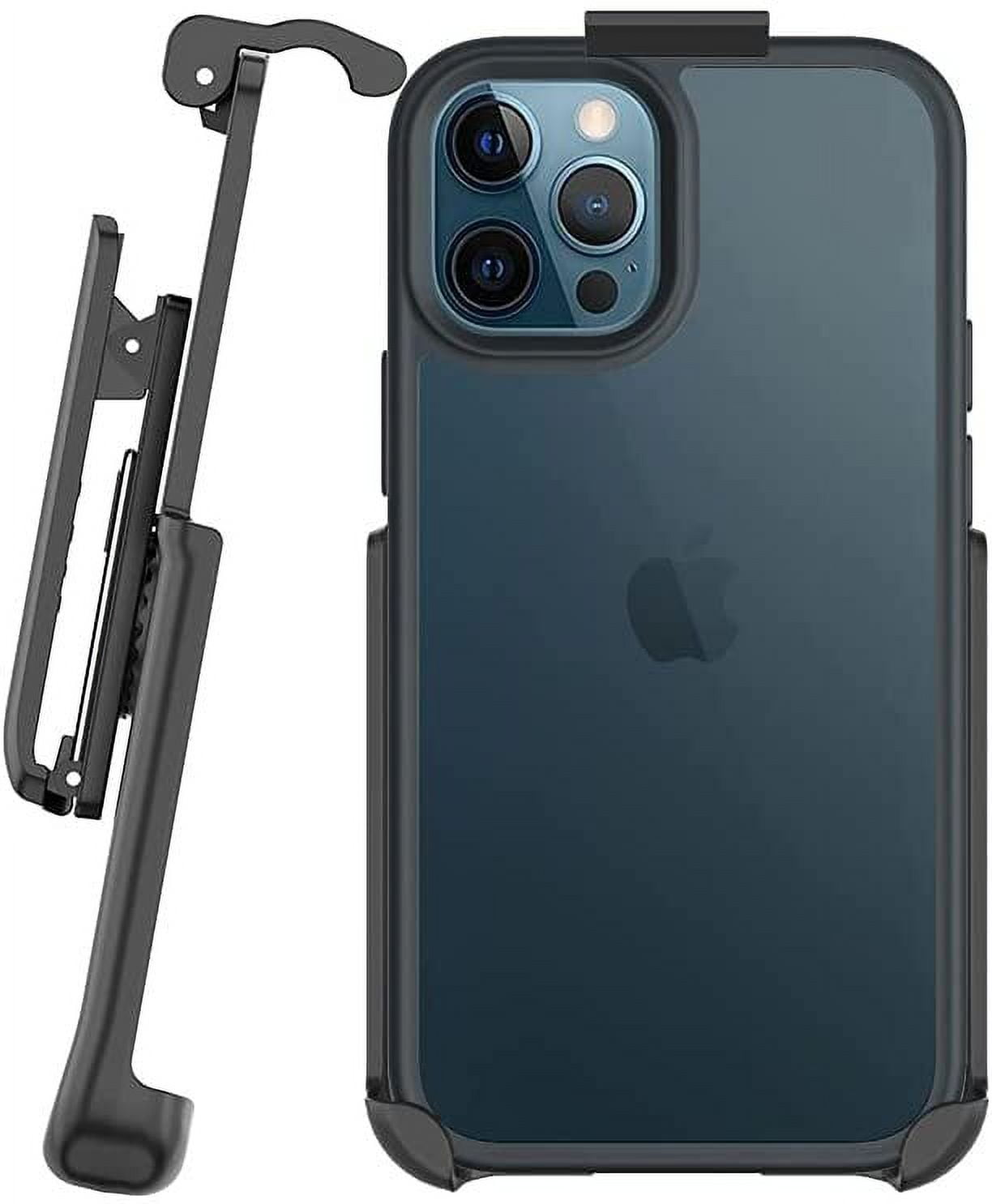 BELTRON Clear Back Case with Belt Clip for iPhone 12, iPhone 12 Pro ...