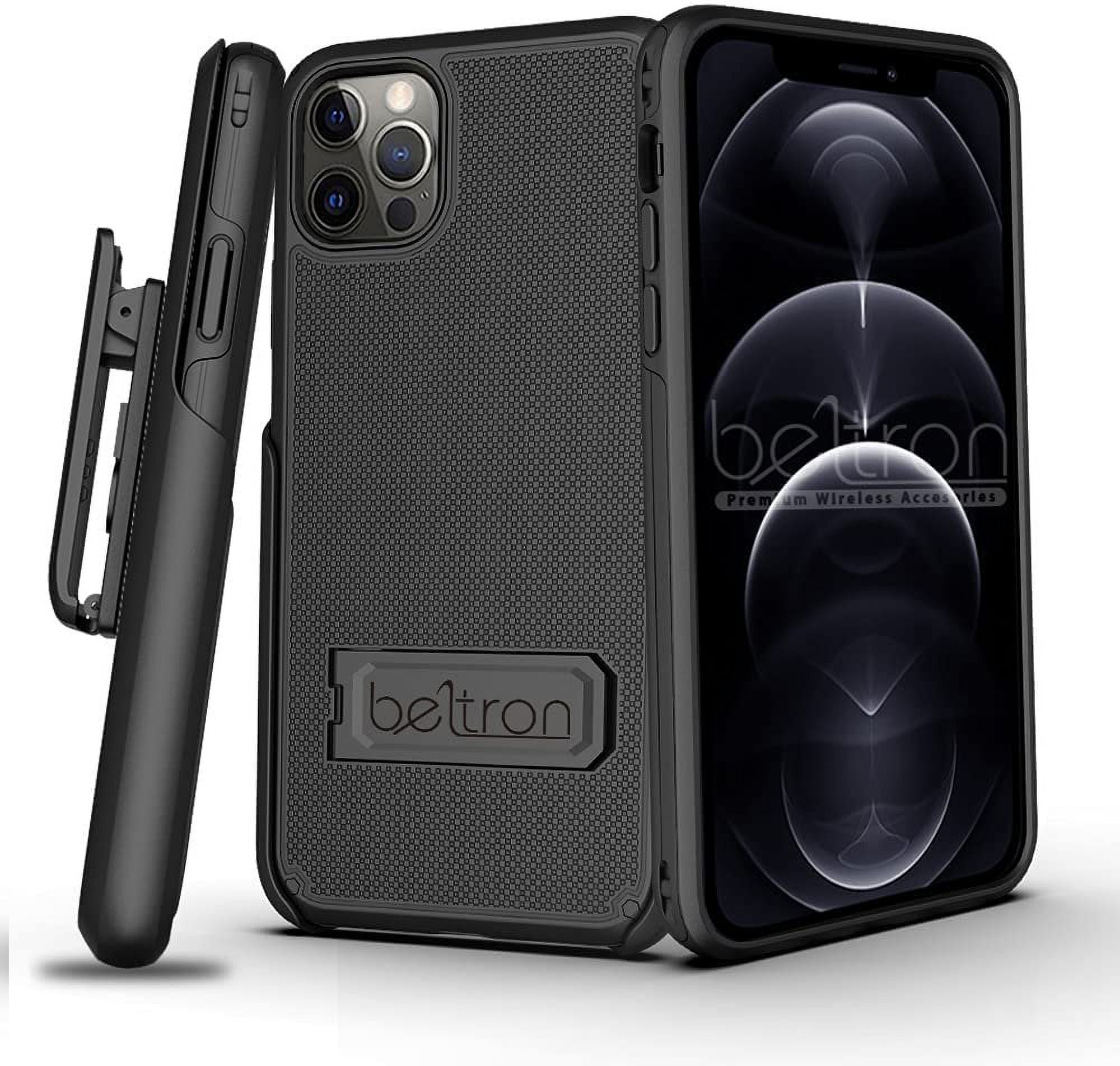 BELTRON Combo Case & Holster for iPhone 12 Pro Max, Slim Protective ...