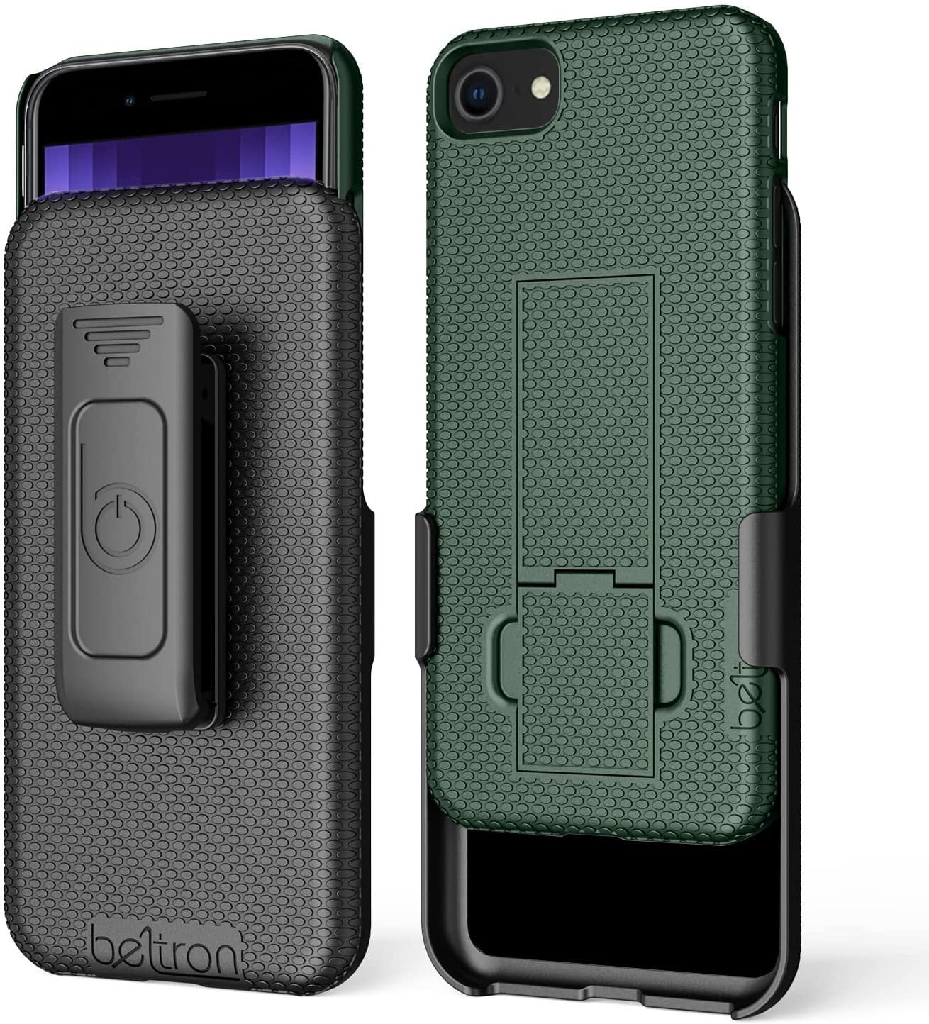 BELTRON iPhone 7/8/SE 2020 Holster Case, Super Slim Rubberized Grip ...