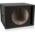 BELVA Belva1SV12G Single 12" Subwoofer Enclosure Box Vented MDF (Gray ...
