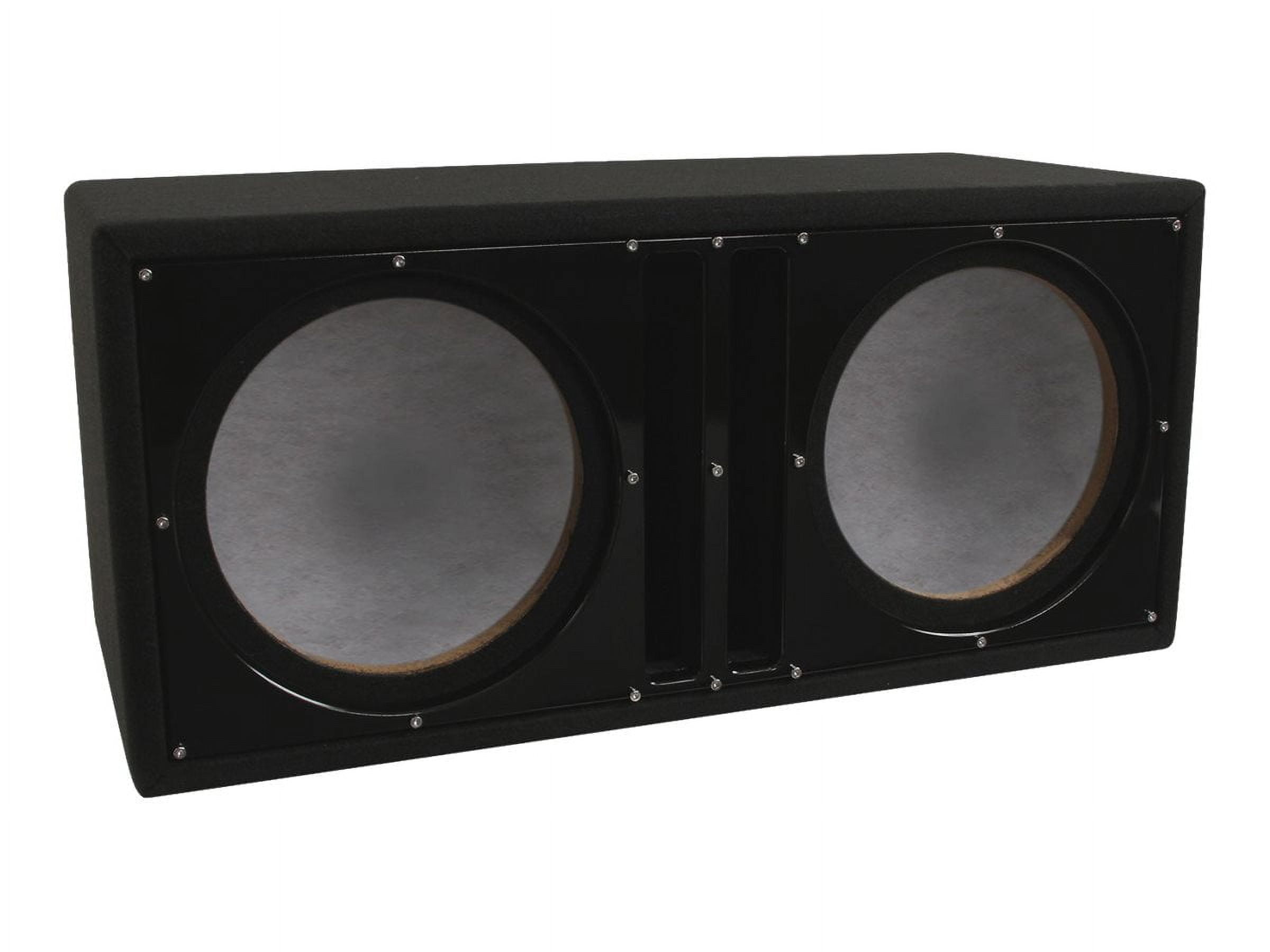 BELVA BBX210BK Dual 10-inch Car Ported Subwoofer Box 3/4-inch MDF with ...