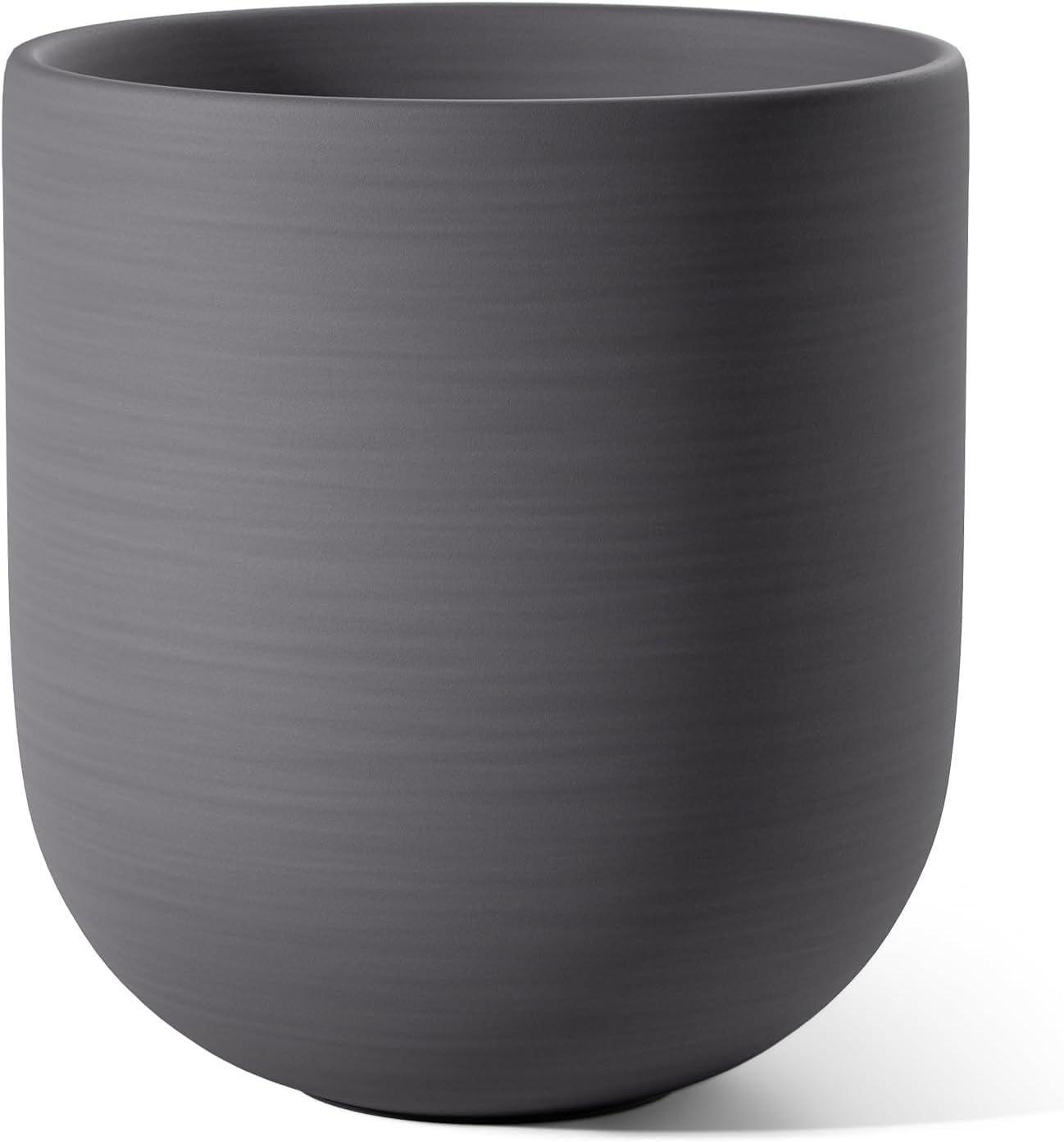 BEMAY 12" Plant Pots, Ceramic Flower Pots with Drain Holes& Plug Indoor ...