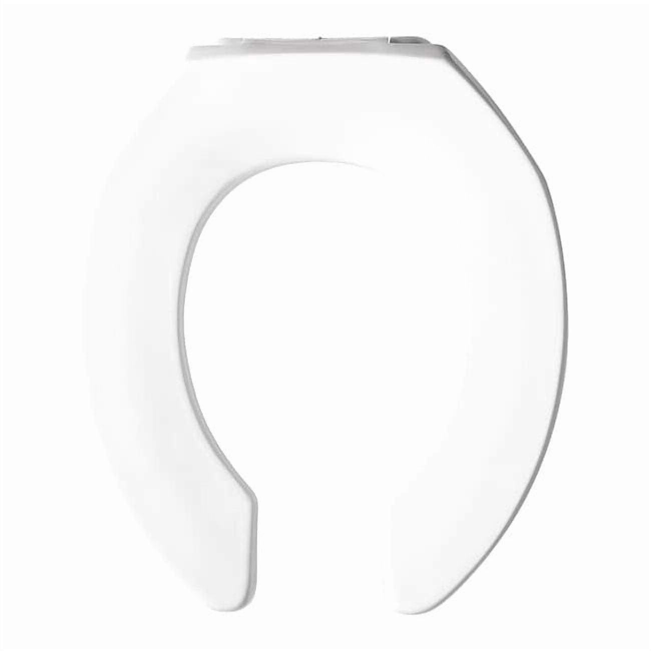 Bemis Toilet Seat, Round, Open Front, Plastic, White, 500 lb Capacity ...