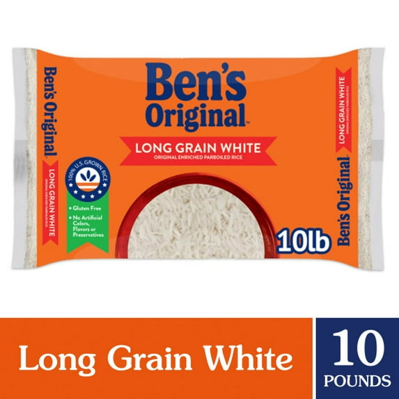 BEN'S ORIGINAL™ Long Grain White Original Enriched Parboiled Rice, 10 ...