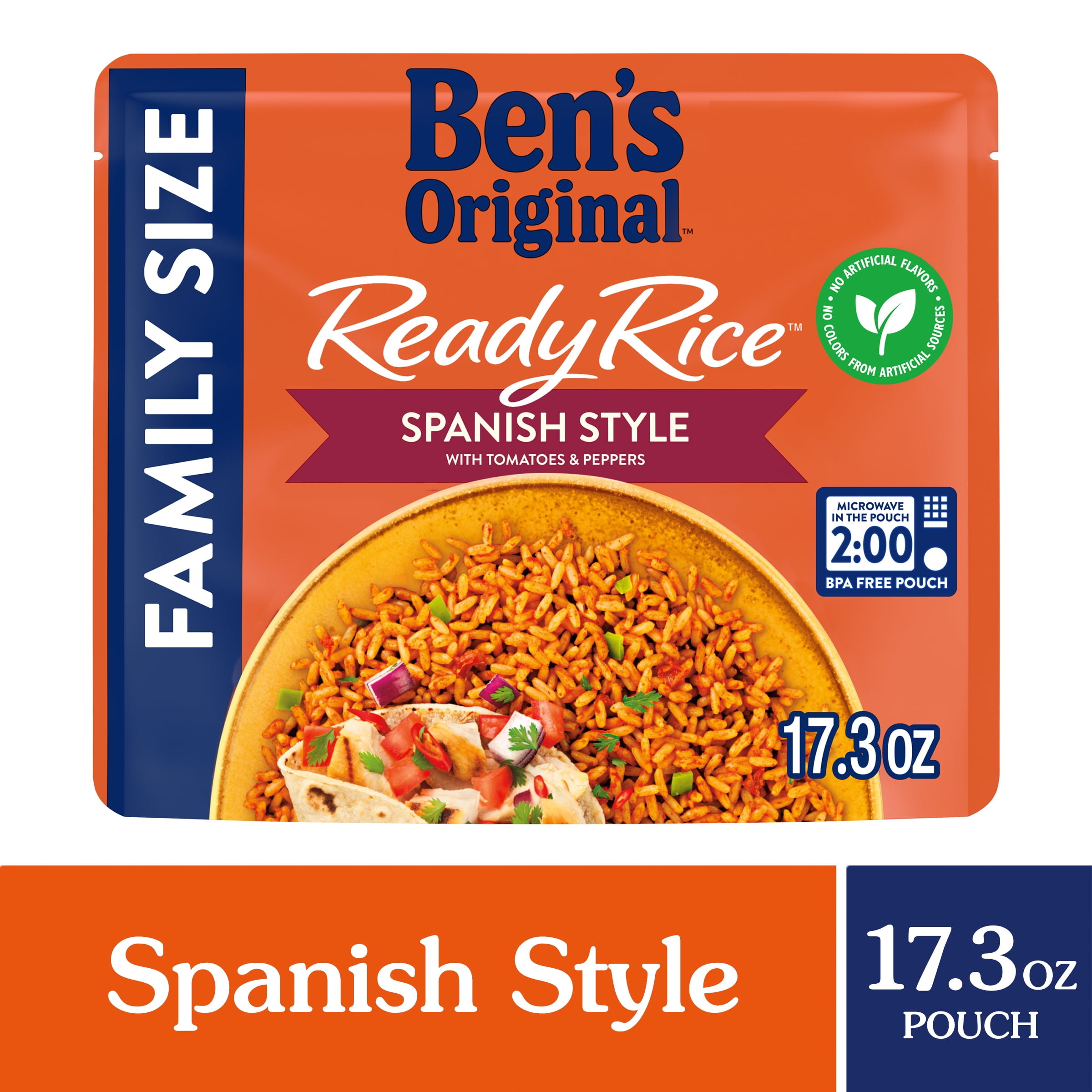 Ben's Original Spanish Family Size 17.3oz Pouch - Walmart.com
