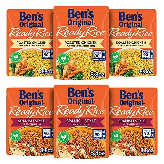 BEN'S ORIGINAL Ready Rice Roasted Chicken and Spanish Style Flavored ...