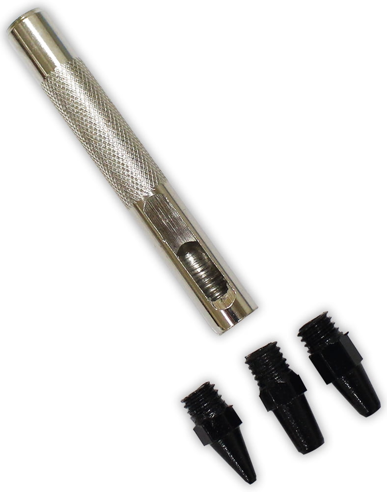 BENCH WIZARD Hollow Punch Set | 3 Sizes: 1/16", 1/8", 3/16" | Quality ...