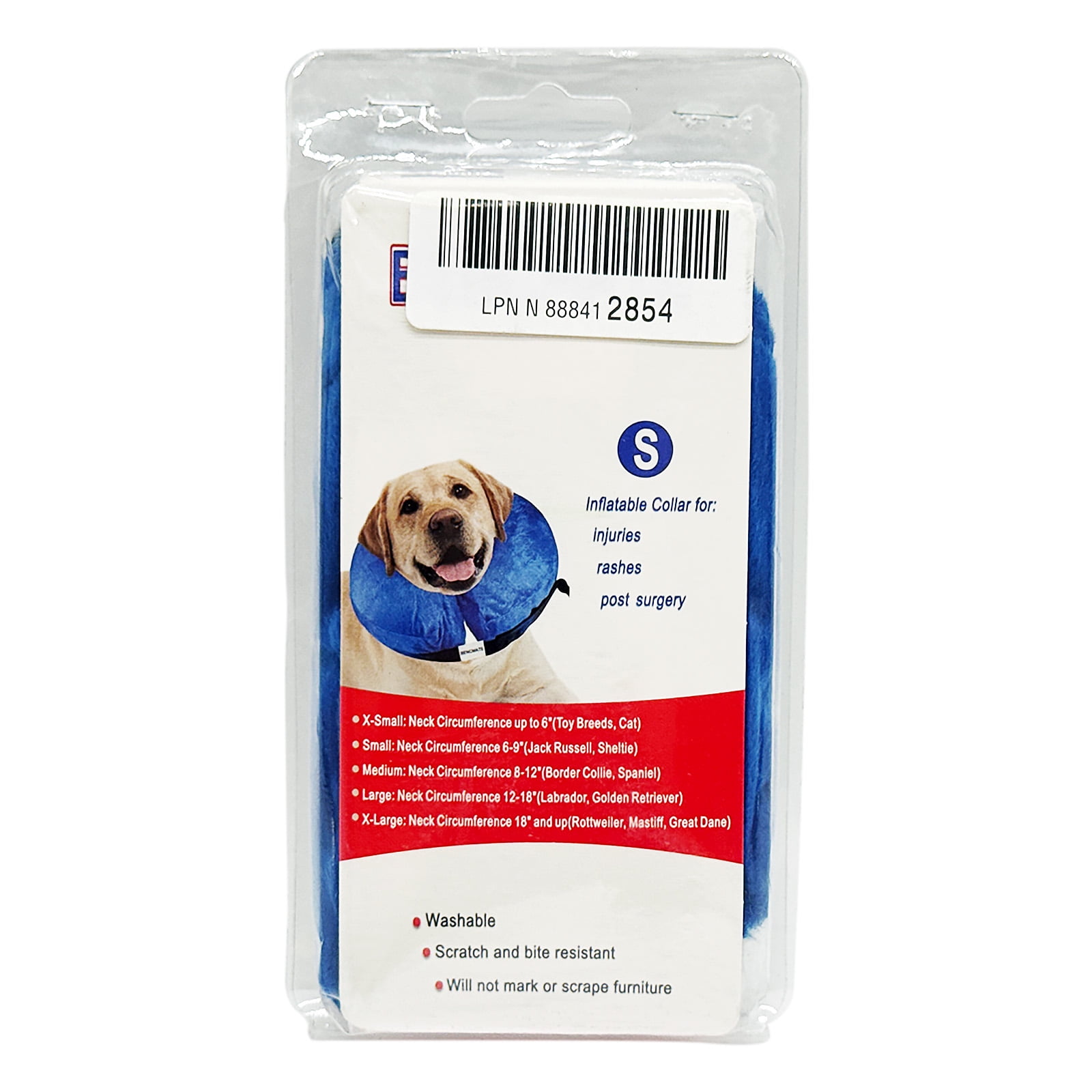 BENCMATE Protective Inflatable Collar for Dogs and Cats - Soft Pet ...