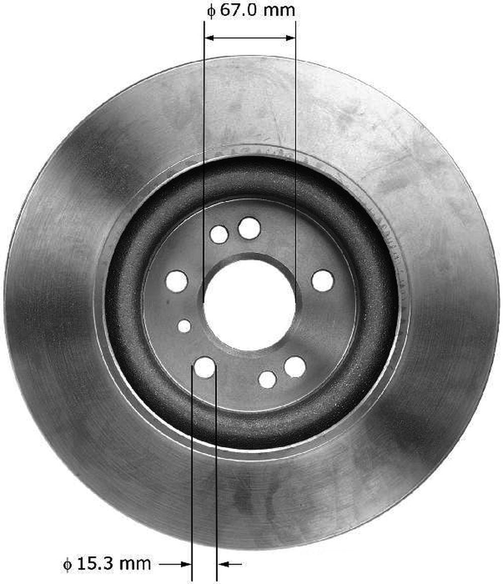 BENDIX PRT5871 Bendix Brake Rotor Fits select: 2007-2012 MERCEDES-BENZ ...