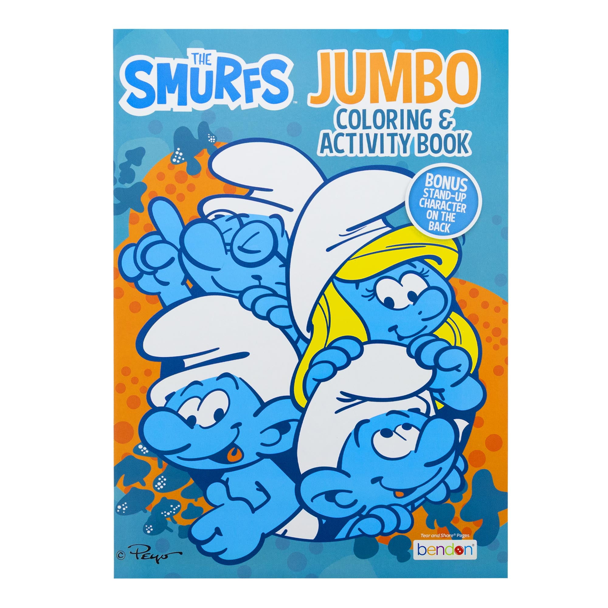 Smurf Coloring Book 1 Title, Fun Game Workbook for Learning Drawing ...