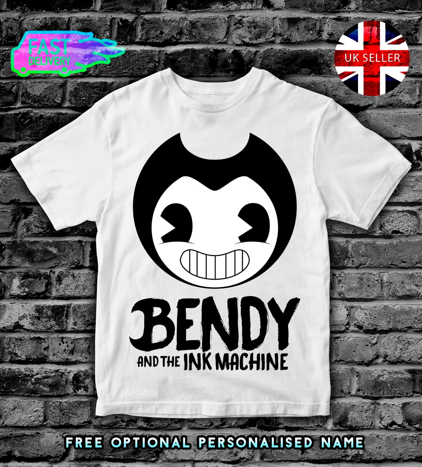 BENDY Kids T-Shirt Top Boys Girls T SHIRT TSHIRT #5 - Walmart.com