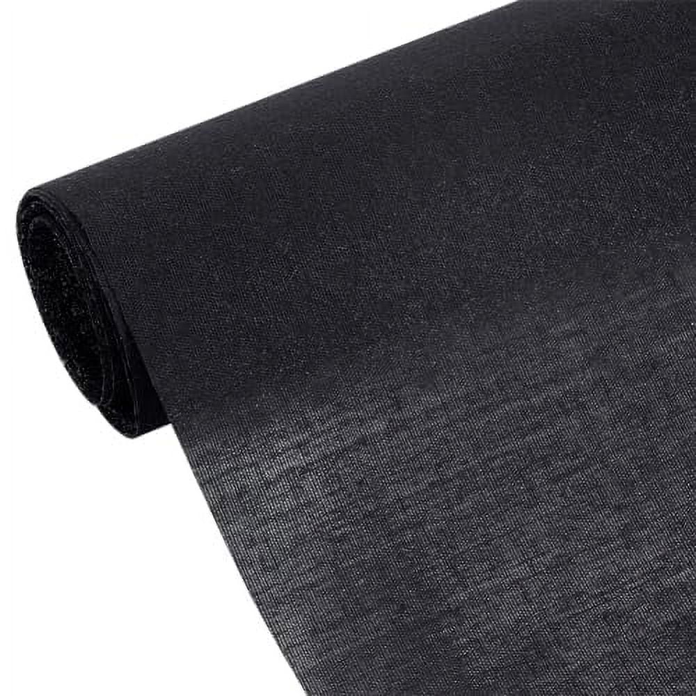 BENECREAT 44.5x39 Inch Black Cotton Interfacing Fabric Woven Cotton ...