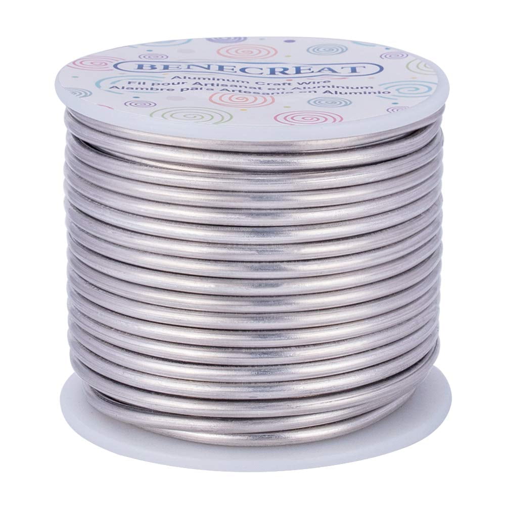 BENECREAT 9 Gauge 55FT Tarnish Resistant Jewelry Craft Wire Bendable ...
