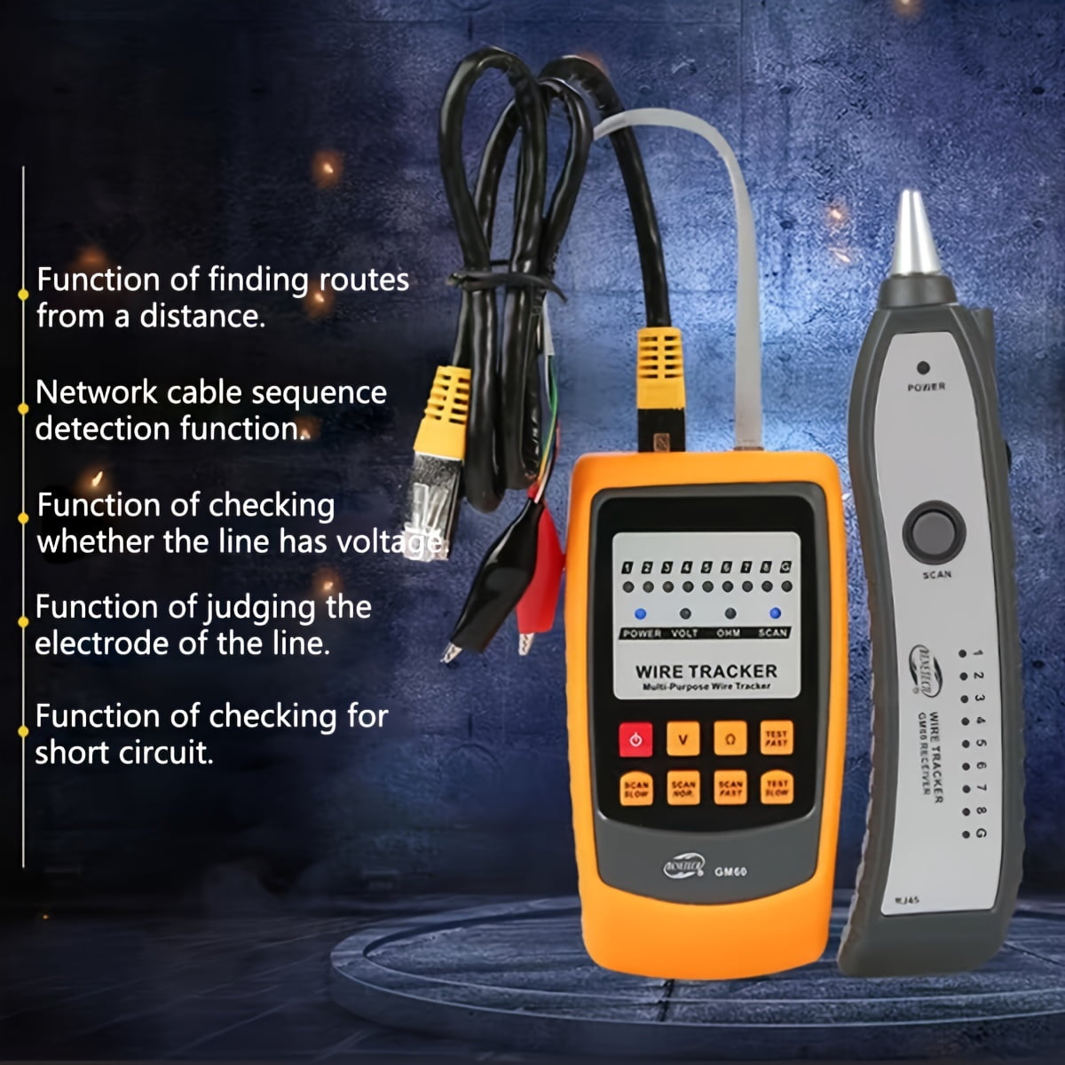 BENETECH GM60 Hight Quality Network Finder Cable Emitter Receiver ...