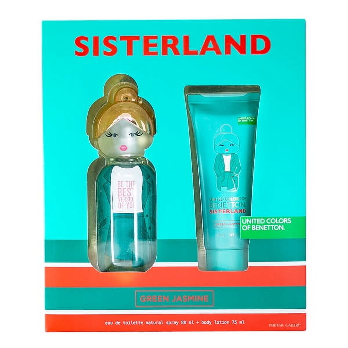 Benetton Sisterland Green Jasmine For Women Perfume 2 Pcs Gift Set ...