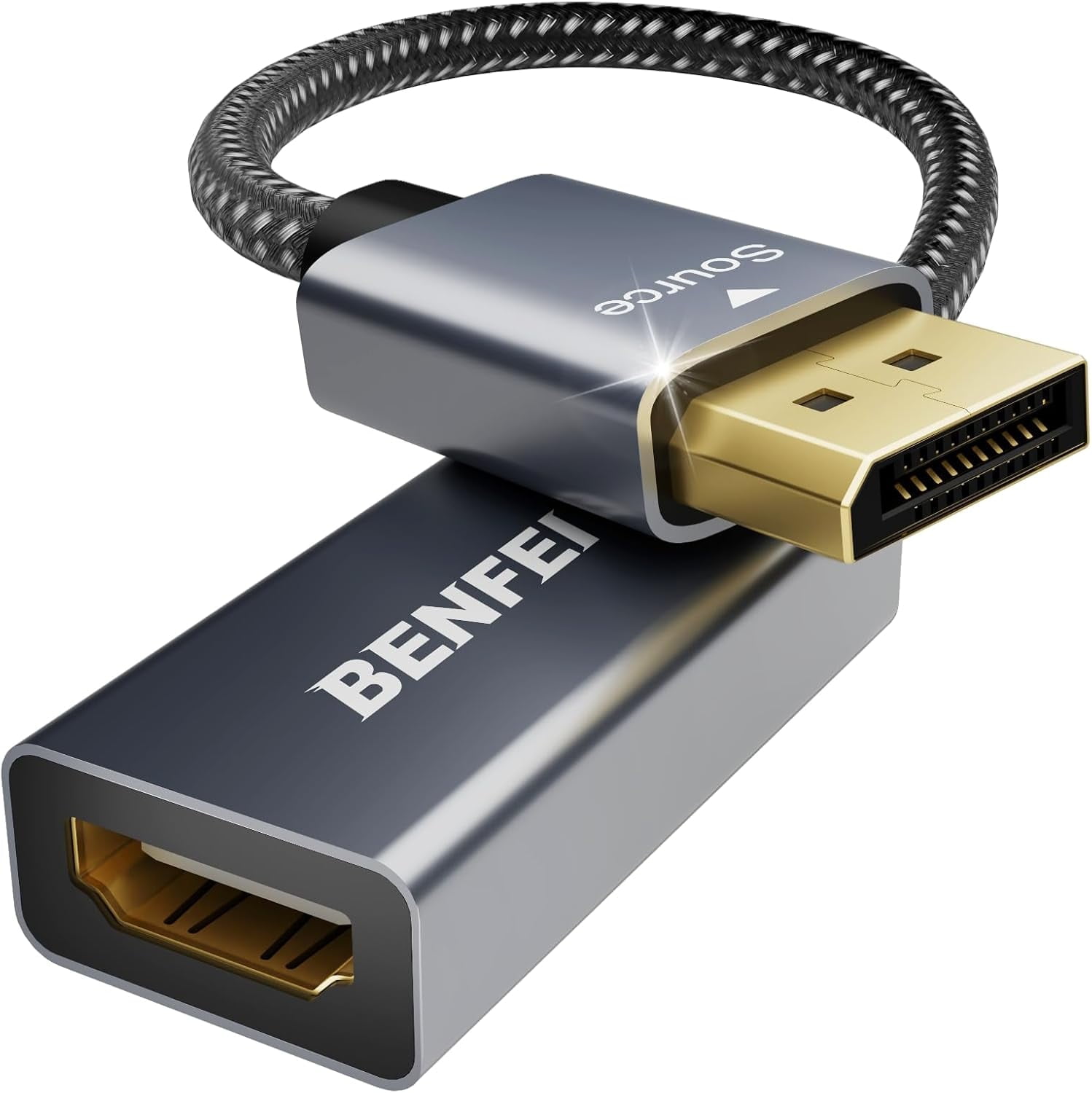 Benfei 4K DisplayPort to HDMI Adapter Cable, 30Hz, Uni-Directional ...