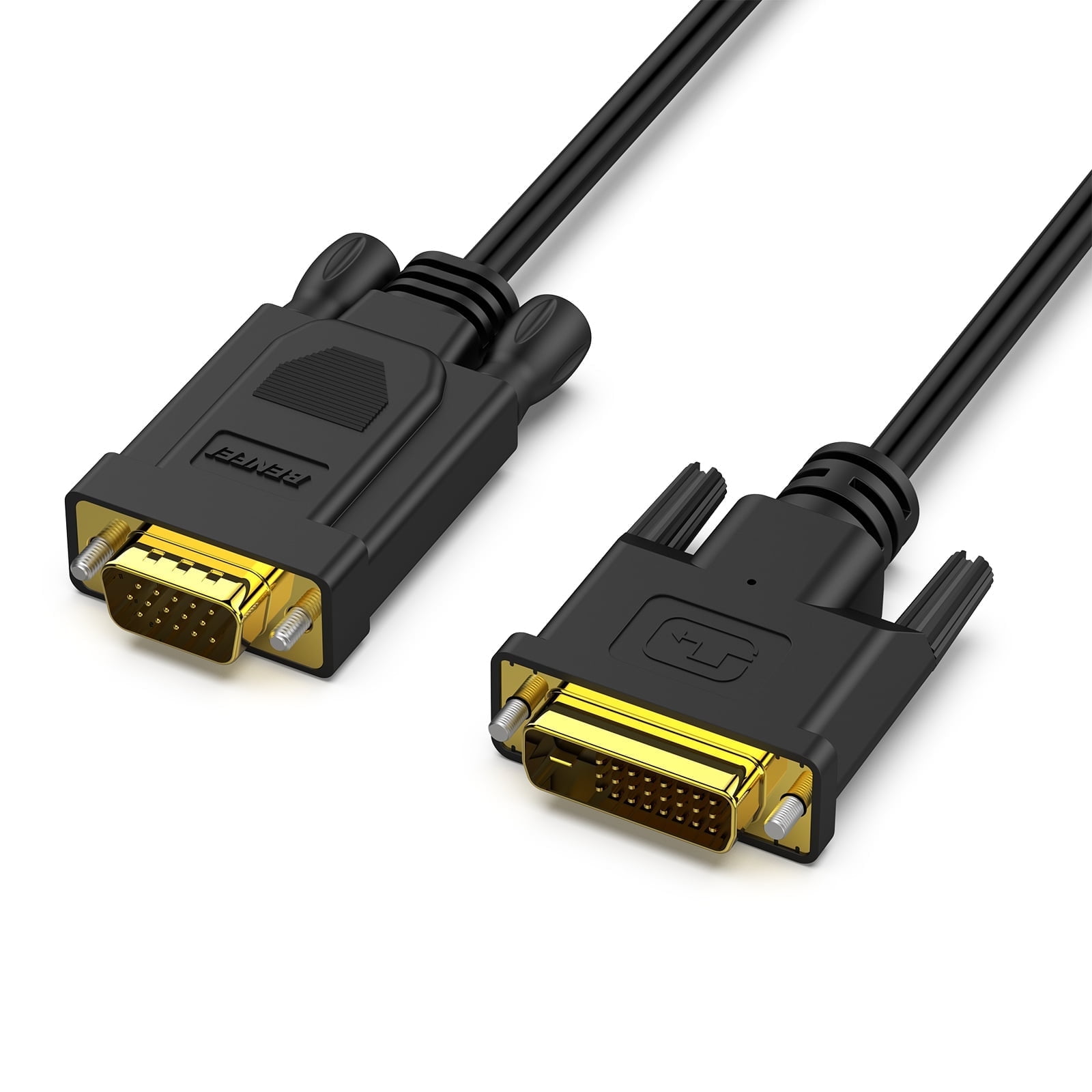 BENFEI Active DVI-D to VGA 6 Feet Cable Male to Male Gold-Plated Cord ...