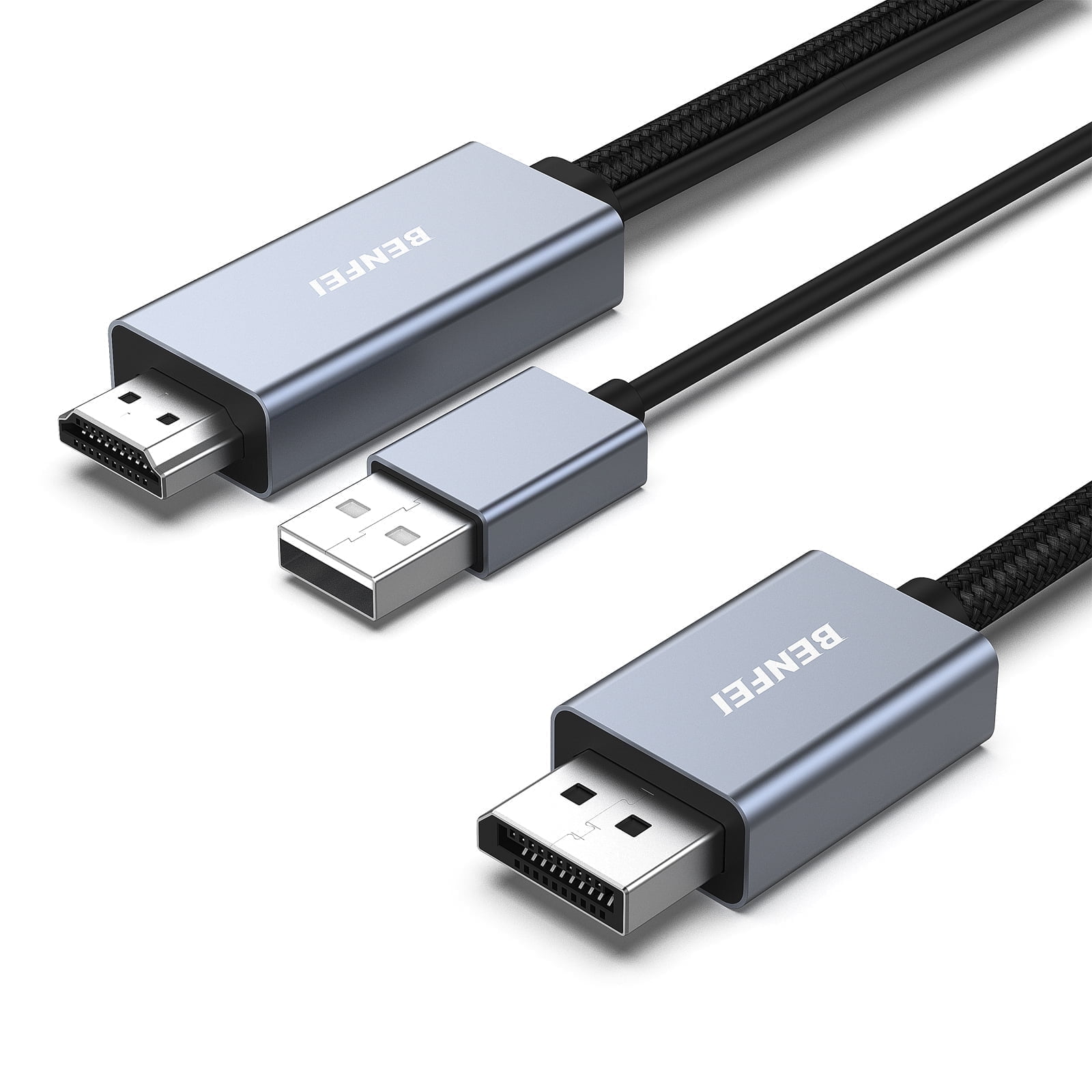 BENFEI HDMI to DisplayPort Cable, 6 Feet, 4K@60Hz - Walmart.com