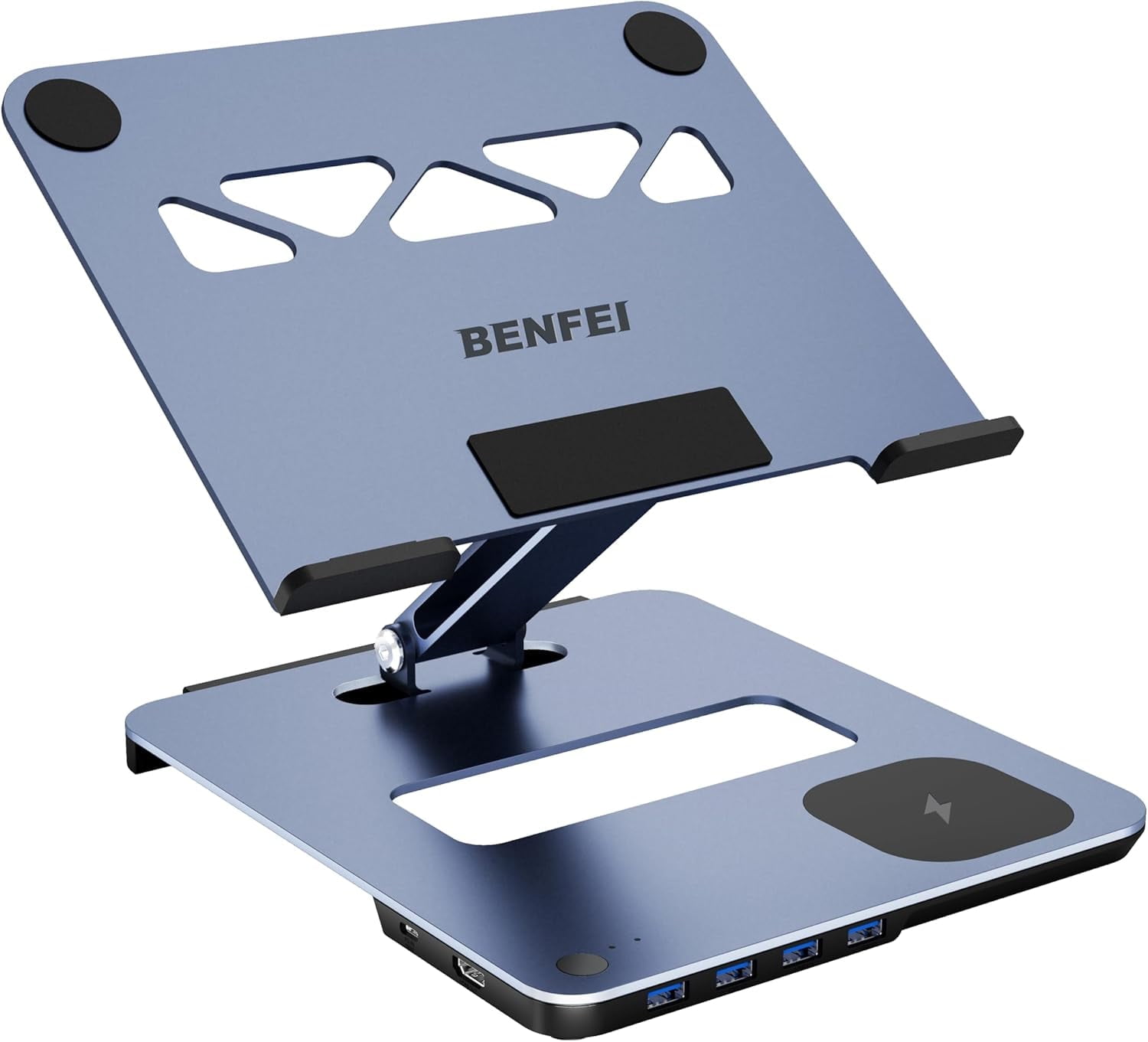 BENFEI Laptop Stand with USB C 6in1 Docking Station, 15W Magnetic ...