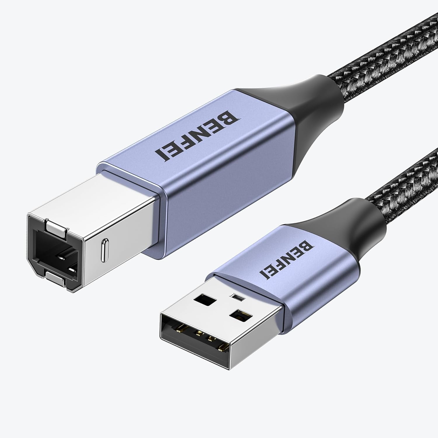 BENFEI USB Printer Cable, 6.6FT/2 Meter USB A to USB B Cable for HP ...