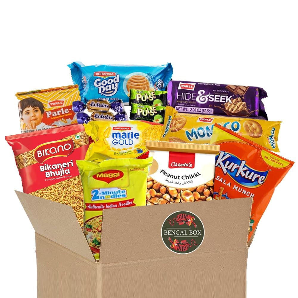BENGAL BOX Indian Snack Box Variety Pack - 13 Count Snacks Individual ...