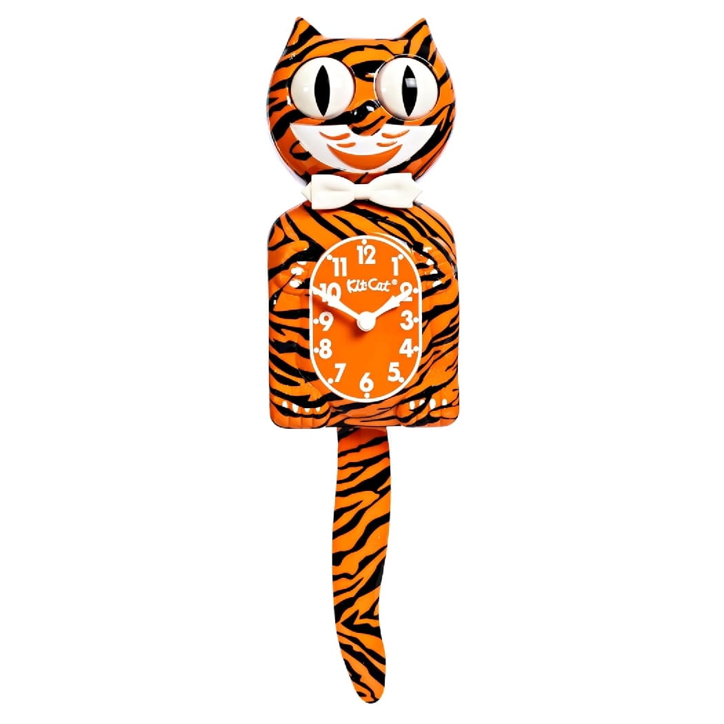BENGAL TIGER KIT CAT CLOCK 15.5" Full Size Kit-Cat Klock with Moving ...