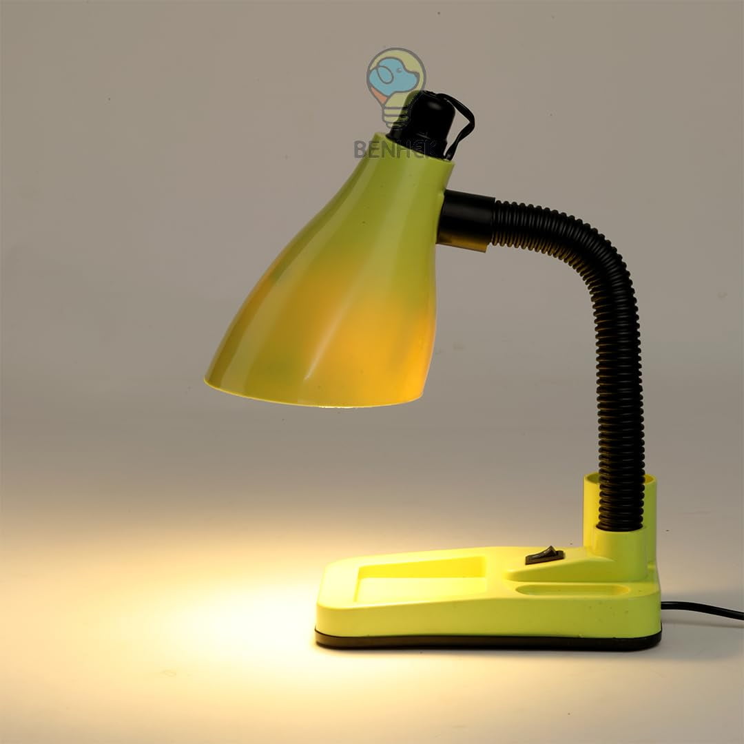 BENHEK Modern LED StudyTableDesk Lamp Metal Body with 9W LED Bulb ...