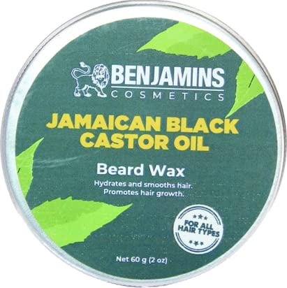 BENJAMINS COSMETICS Jamaican Black Castor Oil - Beard Wax - Walmart.com