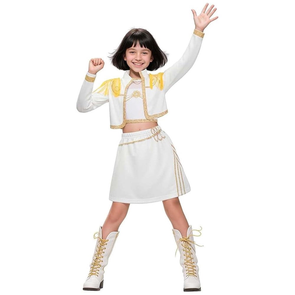 BENJAMJAM 2-9Y Pop Star Inspired Costume Set - White Cropped Jacket ...