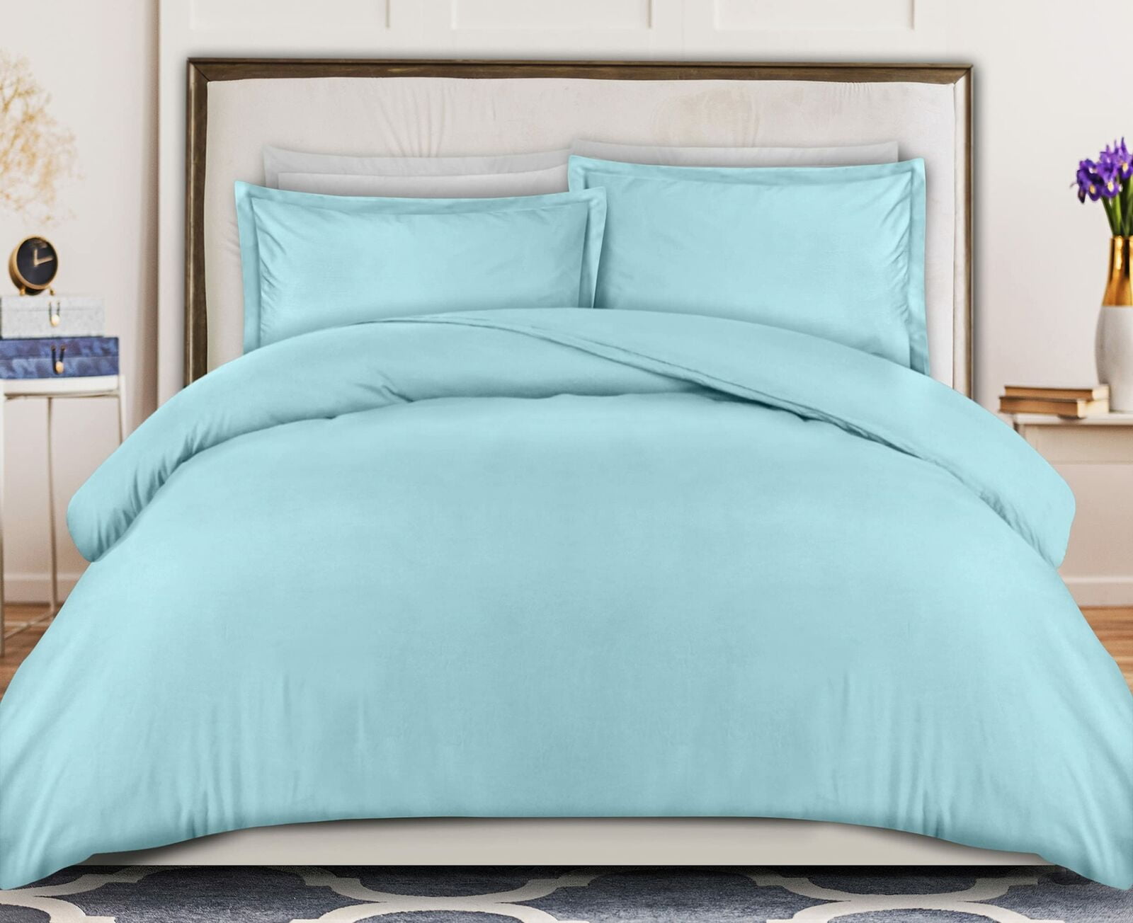 BENJM Duvet Cover Set 3 Pcs 1 Duvet Cover 2 Pillow Shams Hotel Quality ...